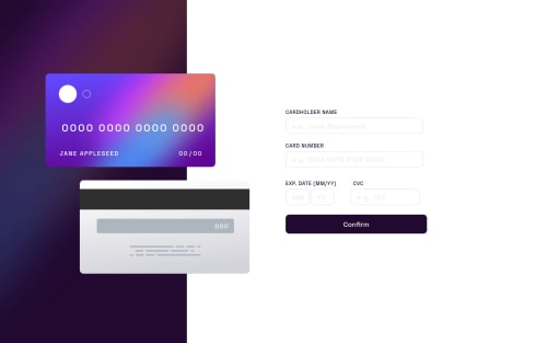 Frontend Mentor Card Details Challenge Coding Challenge Solution