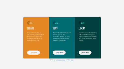 3-column-preview card using CSS grid coding challenge solution ...