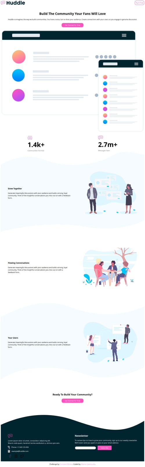 Frontend Mentor Responsive Landing Using Css Grid And Flex Coding