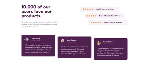 Responsive landing page using CSS Grid coding challenge solution