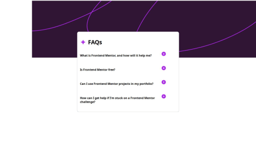 Frontend Mentor | FAQ Accordion using HTML, CSS, JS coding challenge solution