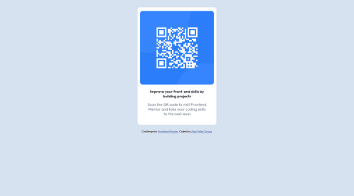Frontend Mentor | QR Code Challenge with Html and CSS coding challenge solution