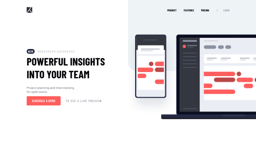 Frontend Mentor | project-tracking-intro-component-master coding challenge solution