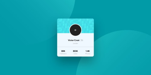 Profile card component | Using React Props & Css | Add some animation coding challenge solution ...
