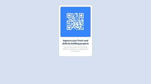 QR code component using html and css coding challenge solution