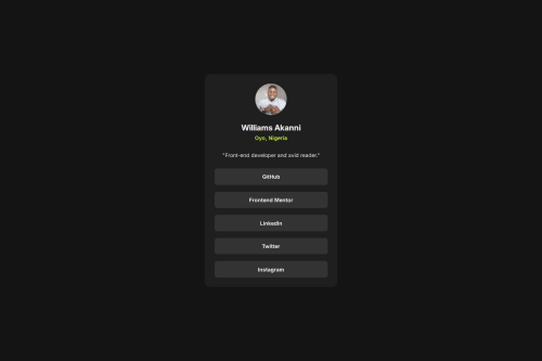 Responsive Social Profile with flexbox coding challenge solution | Frontend Mentor