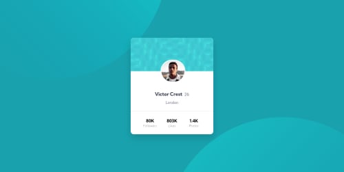 Frontend Mentor | Mobile First Profile with Grid and Flexbox coding challenge solution