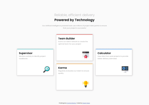 Frontend Mentor | Using flex box and media query coding challenge solution