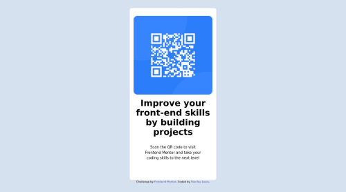 Responsive QR using Tailwind coding challenge solution | Frontend Mentor