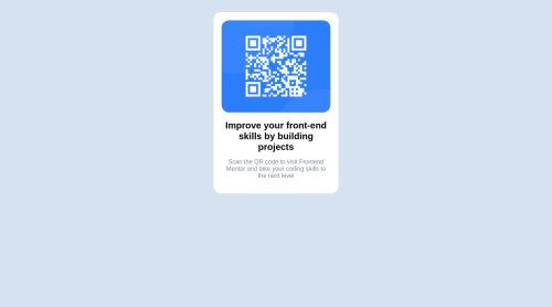 Frontend Mentor | QR Code Design with HTML and CSS coding challenge solution