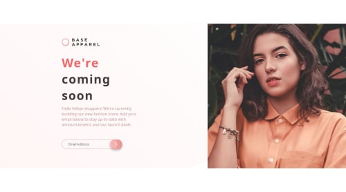 Frontend Mentor | Flexbox coming soon page coding challenge solution