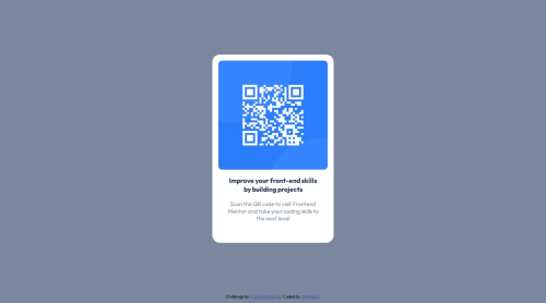 Frontend Mentor | QRCode page with CSS coding challenge solution
