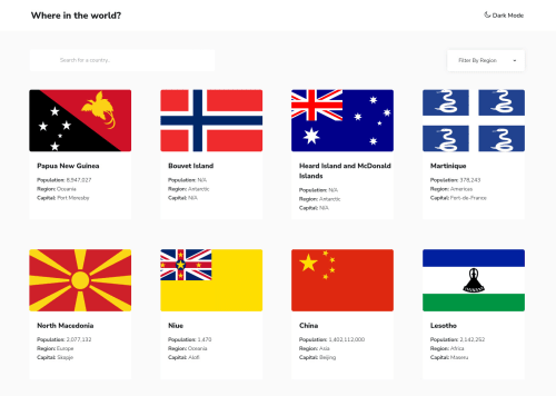 Frontend Mentor | Countries App Solution with Angular coding challenge solution