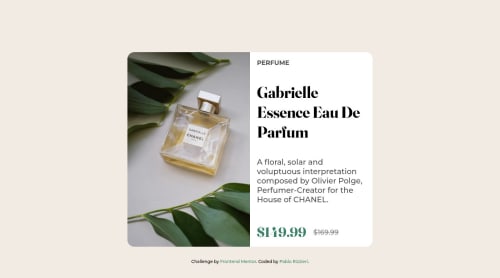 Product catalogue with HTML and CSS coding challenge solution