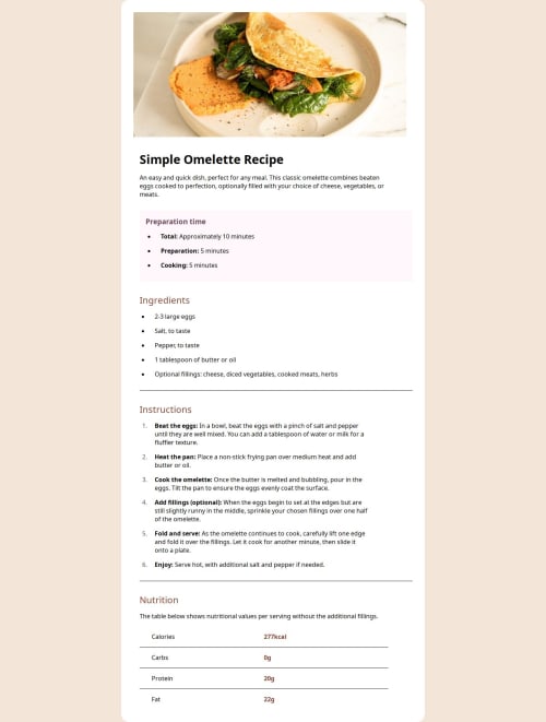Frontend Mentor | Recipe Page using CSS Flexbox and Grid coding challenge solution