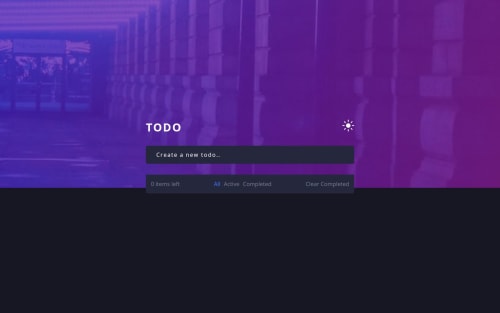 Todo app solution using vanilla javascript coding challenge solution | Frontend Mentor