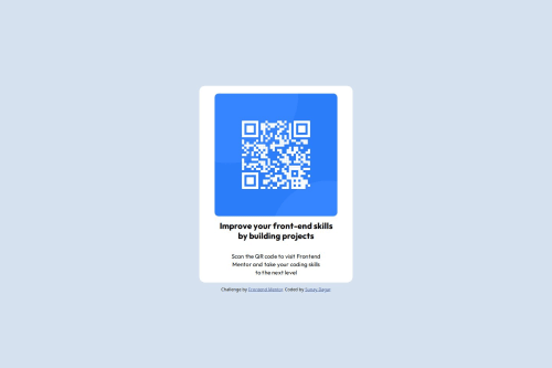 Frontend Mentor | QR Code Component using HTML5 and CSS Flexbox coding ...