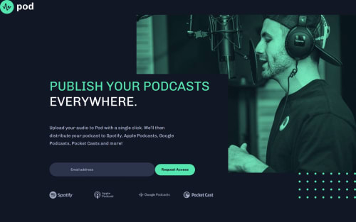 Frontend Mentor | Pod-request-access-landing-page coding challenge solution