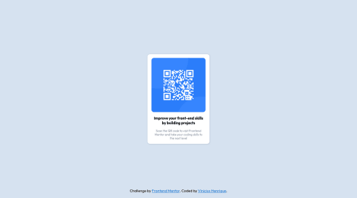 Frontend Mentor Qr Code Component With Css Grid And Flexbox Coding Challenge Solution