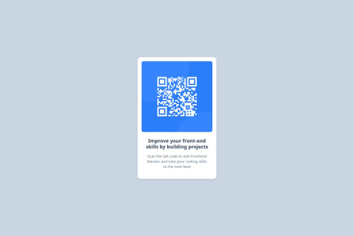 QR Code page using tailwind.css coding challenge solution | Frontend Mentor