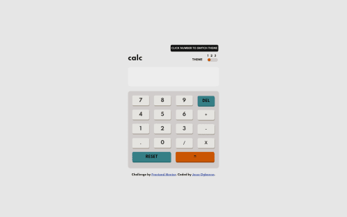 Frontend Mentor | Calculator App using HTML, CSS and Vanilla JS coding challenge solution