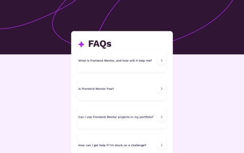 Responsive faq accordian built using Webflow with embedded Javascript ...