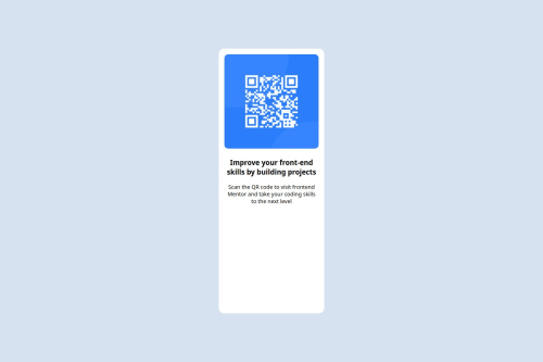 Flex box QR coding challenge solution | Frontend Mentor