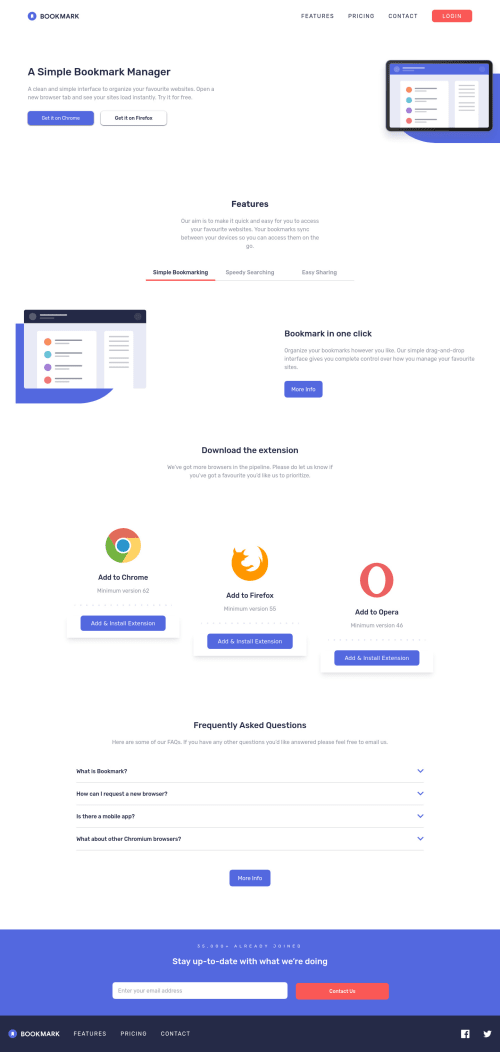 Frontend Mentor | Responsive landing page using react + tailwind coding challenge solution