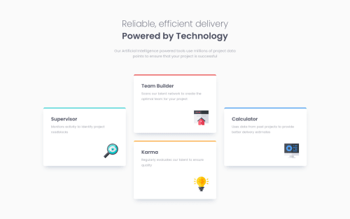 Frontend Mentor Four Card Feature Section With Css Grid Coding