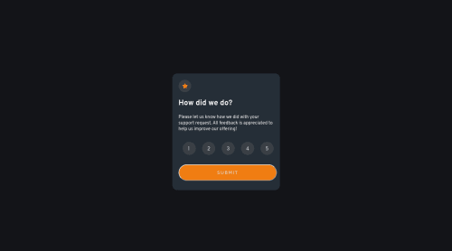 Frontend Mentor | Re-submission of solution to interactive rating using ...