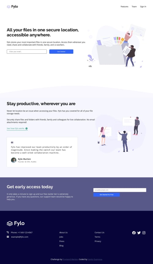 Frontend Mentor | Mobile first site using HTML and CSS coding challenge ...