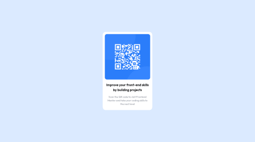 Frontend Mentor | Qr code component with Tailwind coding challenge solution