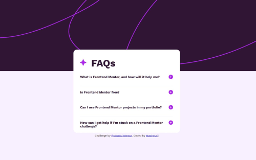Frontend Mentor Solution Faqs Coding Challenge Solution 4047