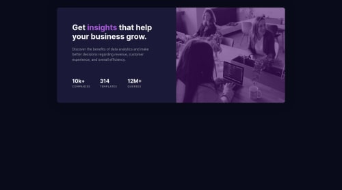 HTML & CSS coding challenge solution | Frontend Mentor