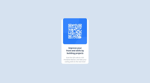 Frontend Mentor | responsive qr card using pure html and css coding challenge solution