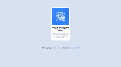 Frontend Mentor | QR code component using HTML and CSS coding challenge solution