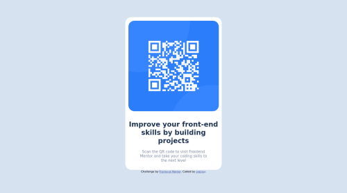 Frontend Mentor | QR code coding challenge solution