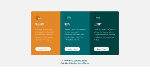 Frontend Mentor | 3-column preview card using just HTML and CSS. coding challenge solution