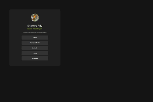 Frontend Mentor | social media page using flexbox and block and list elements coding challenge ...