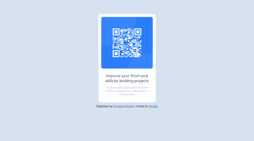 Qr Code Solution coding challenge solution | Frontend Mentor