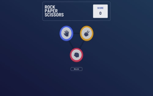 Frontend Mentor | Rock Paper Scissors TypeScript, React, TailwindCSS & FramerMotion coding ...