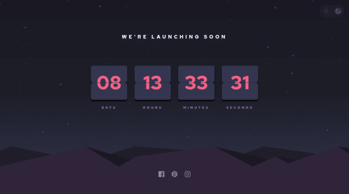 Frontend Mentor | Launch Countdown Timer built with Vue & SCSS using Figma coding challenge solution