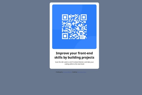 Frontend Mentor | Simple QR code card coding challenge solution