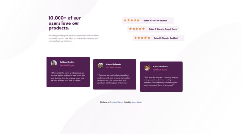 Frontend Mentor | Responsive social-proof-section using CSS Grid and Flexbox coding challenge ...