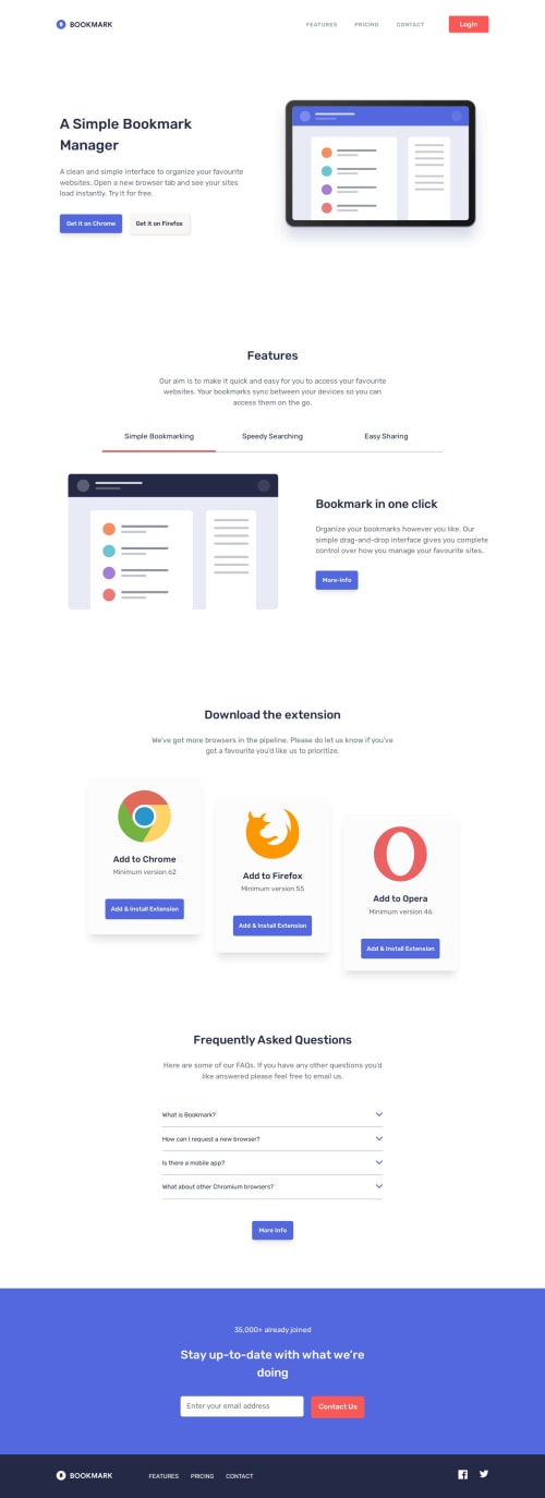 Frontend Mentor | Mobile-first solution using HTML, CSS and Javascript coding challenge solution