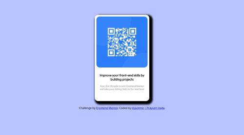 QR component using Basic CSS (padding, margin and flexbox) coding challenge solution | Frontend ...
