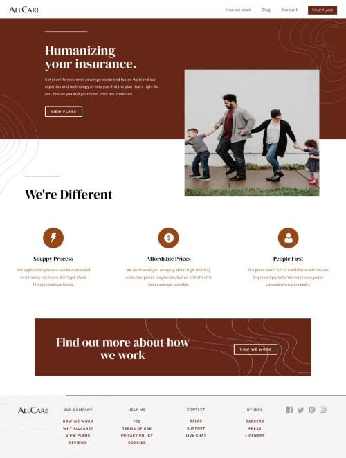Responsive Landing Page using HTML, CSS, & JavaScript coding challenge solution | Frontend Mentor