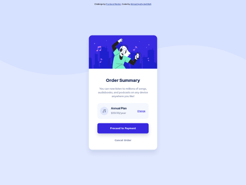Order Summary Challenge with Responsive Grid and Flexbox coding challenge solution