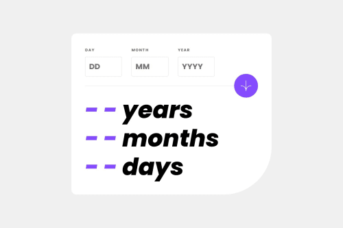 Frontend Mentor | Age calculator app using HTML, CSS & JS coding challenge solution