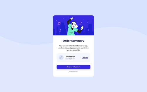 Frontend Mentor | Order summary card coding challenge solution